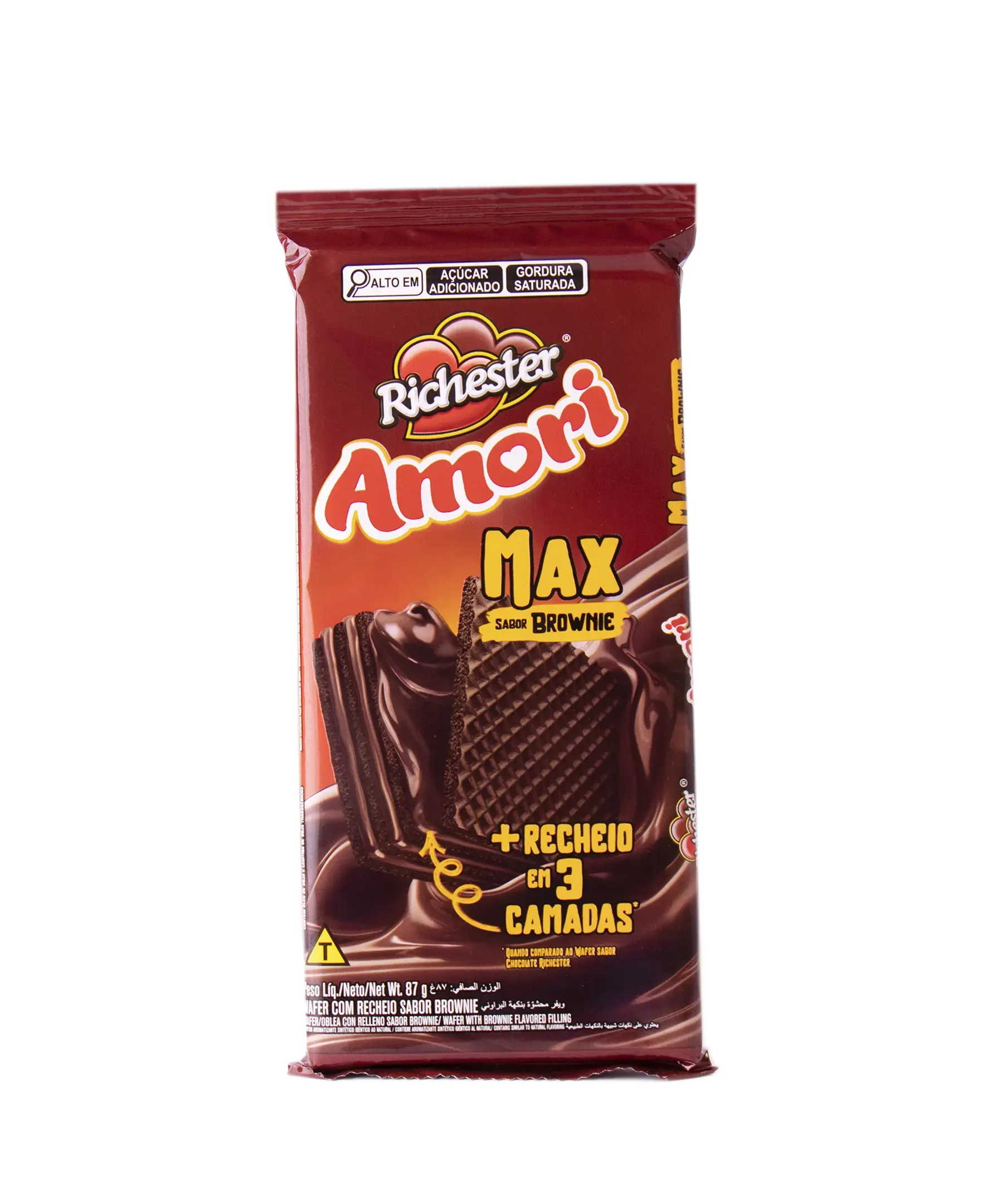 Wafer Max Amori Chocolate Brownie 87 gr. - Codisa